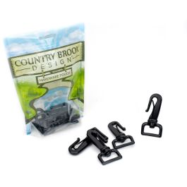 Buy 1 Inch Black Powder Coated Gooseneck Snap Hook Online | Country ...