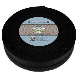 Buy 1 Inch Black Sew on Hook and Loop Online | Country Brook Craft Supply