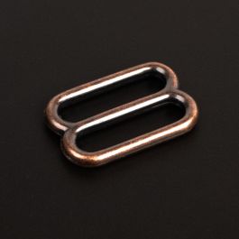 Buy 1 Inch Antique Copper Metal Round Wide-Mouth Triglide Slides Online ...